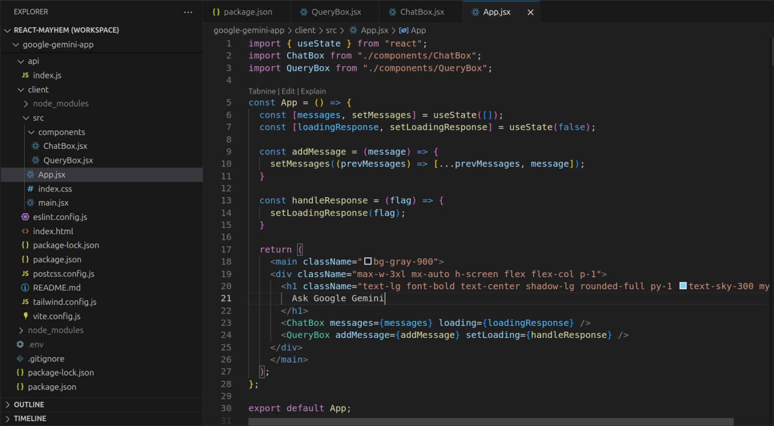 Build an AI assistant using React and Google Gemini | React Mayhem